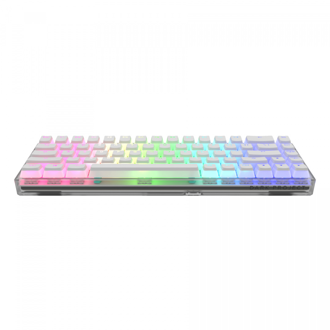 Klawiatura Dark Project KD68B Transparent White Pudding PBT Mech. g3ms Teal